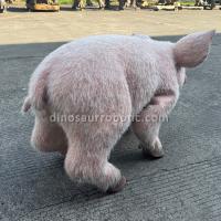 China Highly Realistic Animal Robot Pig Smart Walking In Interactive Attractions And Displays for sale