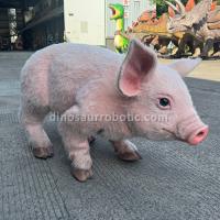 China Highly Realistic Animal Robot Pig Smart Walking In Interactive Attractions And Displays for sale