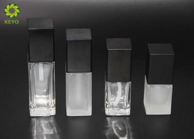 China Clear / Frosted Glass Cosmetic Packaging Serum Bottle 15ml 20ml 30ml 40ml Optional for sale