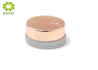 China Mini Frosted Glass Cosmetic Cream Jar 3ml 5ml 10ml For Skin Care Lotion / Eye Cream for sale
