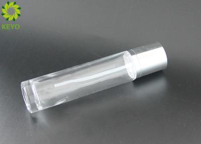 China Thick Bottom 100ml Glass Pump Bottles , Round Clear Empty Lotion Containers for sale