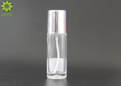 China Transparent 40ml Moisturizer Glass Bottle Custom Service Acceptable for sale