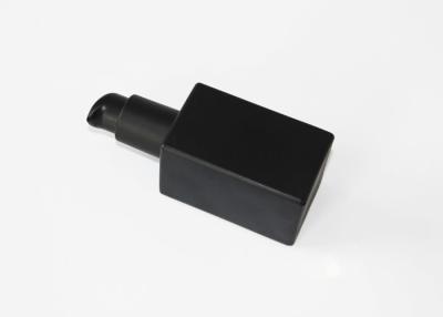 China Square Shape Matte Black Glass Pump Bottles 120ml For Body Serum / Essential Oil for sale