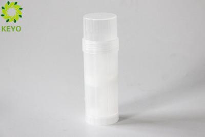 China Clear PP Plastic Empty Stick Deodorant Containers Round Shape Capacity 60g for sale