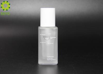 China Cosmetic Moisturizer Glass Bottle , 1 OZ Square Empty Skin Care Bottles for sale