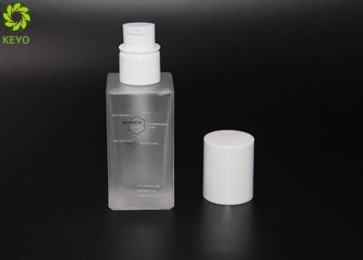 China Skin Care Moisturizer Glass Bottle , 30ml Empty Frosted Glass Pump Bottles for sale