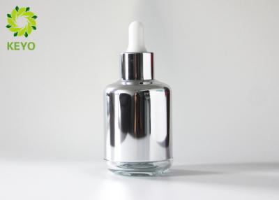 China Metallic Aluminum Shell Glass Dropper Bottles For Essential Oil Capacity 60ml for sale