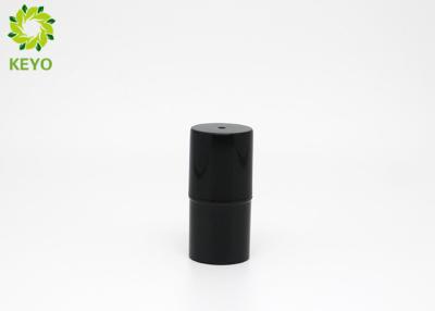 China Black Lipstick Tube Container Round Shape Recycled Plastic Material Made for sale