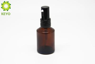 China 120ml Amber Glass Foundation Bottle , Slanted Shoulder Glass Lotion Bottles With Pump for sale