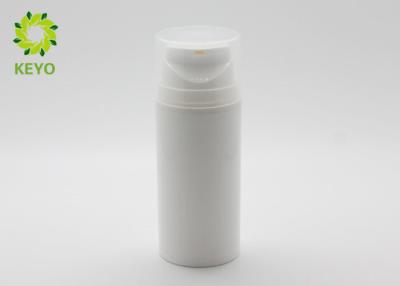 China White PP Material Shampoo And Conditioner Bottles 100ml With Airless Pump for sale