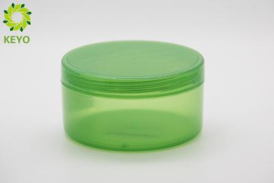China Green Color Round Plastic Body Butter Containers , 150g Wide Mouth Body Cream Jars for sale