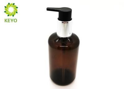 China 5 OZ Empty Empty Pump Bottles For Shampoo Clear Amber Color Cylindrical Shape for sale