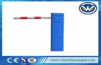 China Blue Intelligent Barrier Gate With Loop Detector and Red Alarm Light for sale