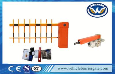 China Aluminum Alloy 1-4.5 Meters Electric Car Park Barriers Gate Three Fence Arm Backtrack for sale