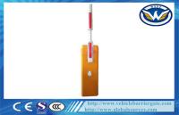 China Orange Vehicle Access Control 0.6s Toll Barrier Gate with Round Arm for sale