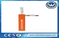 China Orange 180 Degree Car Parking Barriers , 6m Straight Boom Barrier Gate for sale