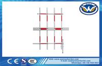 China Arm Three Fence Boom Barrier Gate Shopping Mall Community White Red Color Size Customized for sale