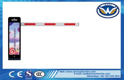China Advertising IP54 160W Parking Barrier Gate 5 Million MTBF with 6 Meter Boom for sale