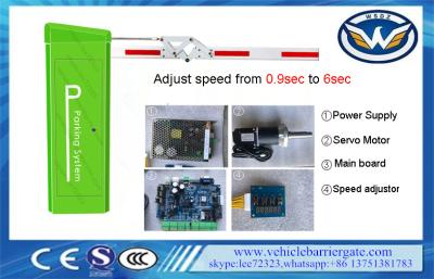 China Low Noise Auto Closing Parking Barrier Gate DC Backup Battery for sale