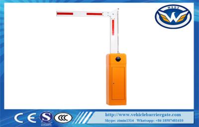 China Folding Arm Car Park Barriers Automatic Parking Gate Barrier , Orange for sale