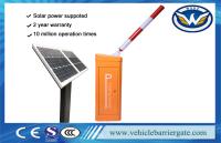 China Solar Powered DC24V Security Barrier Gate For Toll Gate System With Adjustable Speed Port for sale