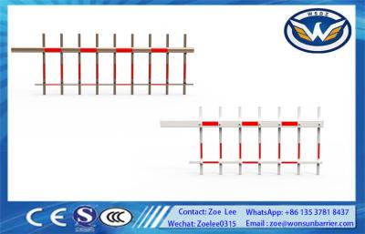 China 1-4m Length Automatic Car Park Barrier Two Fence Arm For Parking Lot Garages for sale