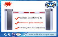 China Adjustable Speed Auto Barrier Gate System 100m Remote Control Distance 210W for sale