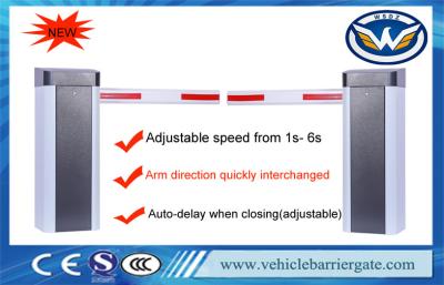 China Adjustable Speed Auto Barrier Gate System 100m Remote Control Distance 210W for sale