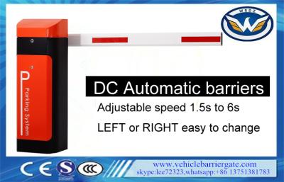 China 1m-6m Arm Length Security Boom Gate With Rfid Car Park Boom Gates DC Battery for sale