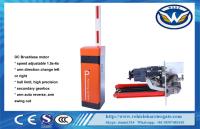 China IP44 Degree Automatic Boom Barrier Brushless DC Motor With 12V Backup Battery for sale