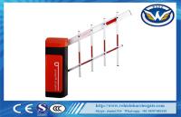 China IP44 Degree Car Park Barriers 24V Brushless DC Motor Two Fence Boom Gate for sale