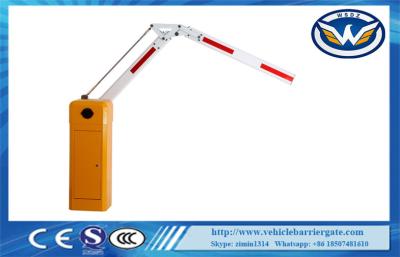 China Heavy Duty AC Motor Remote Automatic Barrier Gate Auto Reverse Folding Parking Lot Barriers for sale