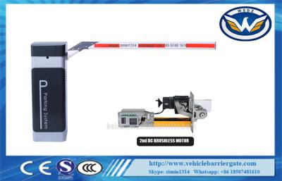 China MCBF 5 Million Times DC Brushless Motor Car Parking Barriers 24V DC Barrier Gate With Curved Arm for sale