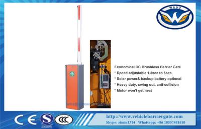 China DC Brushless Motor 6sec 6m Parking Lot Barrier Gate With LED Indicator for sale