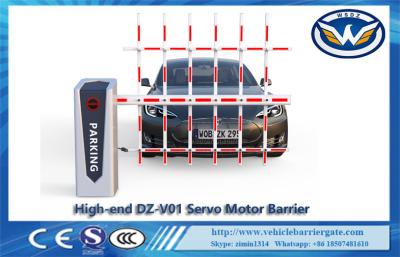 China Parking Lots LED DC 24V Servo Motor Traffic Barrier Gate With 3m Three Fence Arm for sale