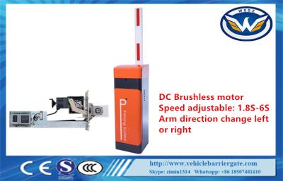 China 140W DC24V 6m Telescopic Arm Car Park Barriers With Solar Power Factory for sale