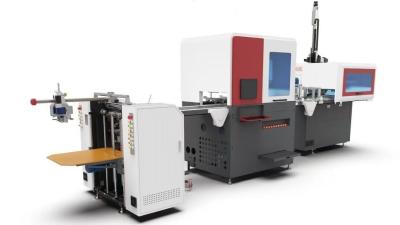 China Intelligent High Speed Automatic Rigid Box Making Machine 25-32pcs/min for sale