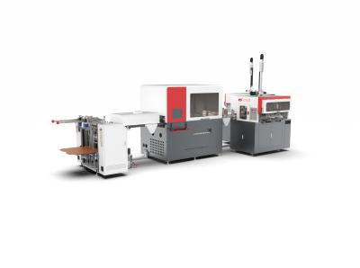 China Paperboard Rigid Box Making Machine Combined with PLC Control System Delivering Packaging and Box Fabrication Solutions for sale