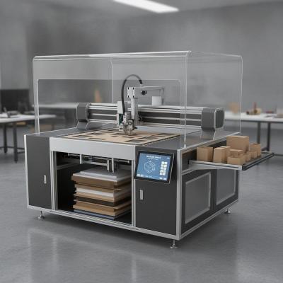 China Rigid Box Making Machine Designed for Sample Making and Small Batch Customized Production with Flexible Material Cutting for sale