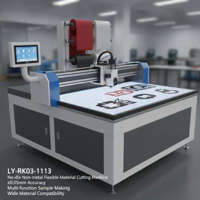 China LY-RK03-1113 No-die Non-metal Flexible Material Cutting Machine with ±0.05mm Accuracy for Multi-function Sample Making and Wide Material Compatibility for sale
