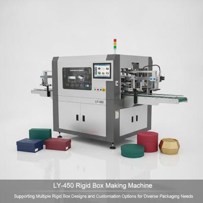 China LY-450 Rigid Box Making Machine Supporting Multiple Rigid Box Designs and Customization Options for Diverse Packaging Needs for sale
