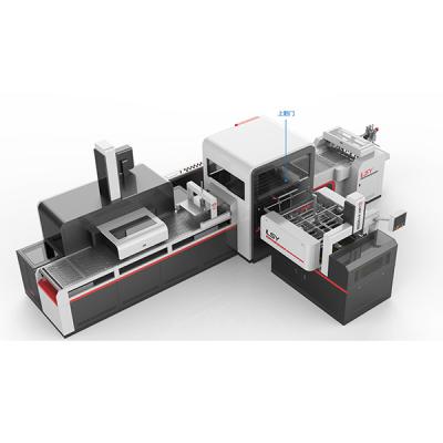 China High-Precision Automatic Visual Positioning Box Manufacturing Machine With Bubble Pressing Function for sale