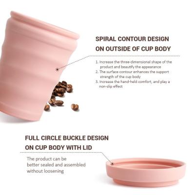 China Silicone Water Cup 8oz / 12oz / 16oz Non Toxic BPA Free Reusable Durable for sale