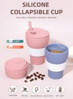 China 2000ml Silicone Water Bottle Collapsible Cup BPA Free Cold Resistant for sale