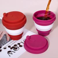 China Flexible Collapsible Silicone Coffee Cups 12oz 16oz Cold / Heat Resistance for sale