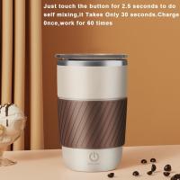 China 13oz Automatic Stirring Cup Auto Stir Coffee Cup With 2 Stir Bar for sale