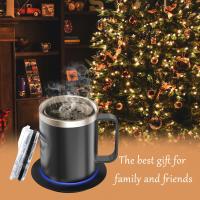 China Thermostatic Temperature Control Self Heating Ceramic Mug 55 Degree for sale