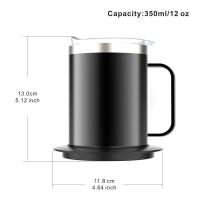 China 220 Volts Self Heating Warming Coffee Mugs Capacity 14 Ounces for sale