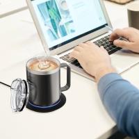 China Thermostatic Temperature Control Self Heating Ceramic Mug 55 Degree for sale