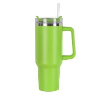 China OEM ODM Stainless Steel 40 Oz Travel Mug With Handle And Straw for sale